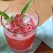 Raspberry Herb Smash Cocktail | Sweet Peas & Saffron