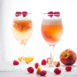 Peach Raspberry Bellinis | Sweet Peas & Saffron