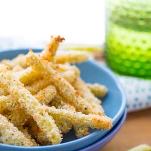 Crispy Parmesan Baked Green Bean Fries | Sweet Peas & Saffron