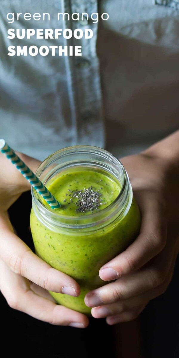 Green Mango Superfood Smoothie - Sweet Peas and Saffron