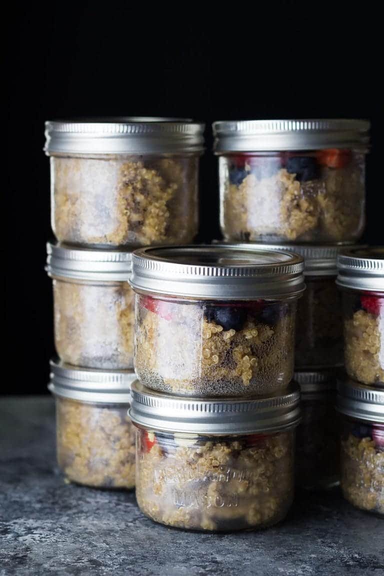 Berry Quinoa Breakfast Meal Prep - Sweet Peas and Saffron