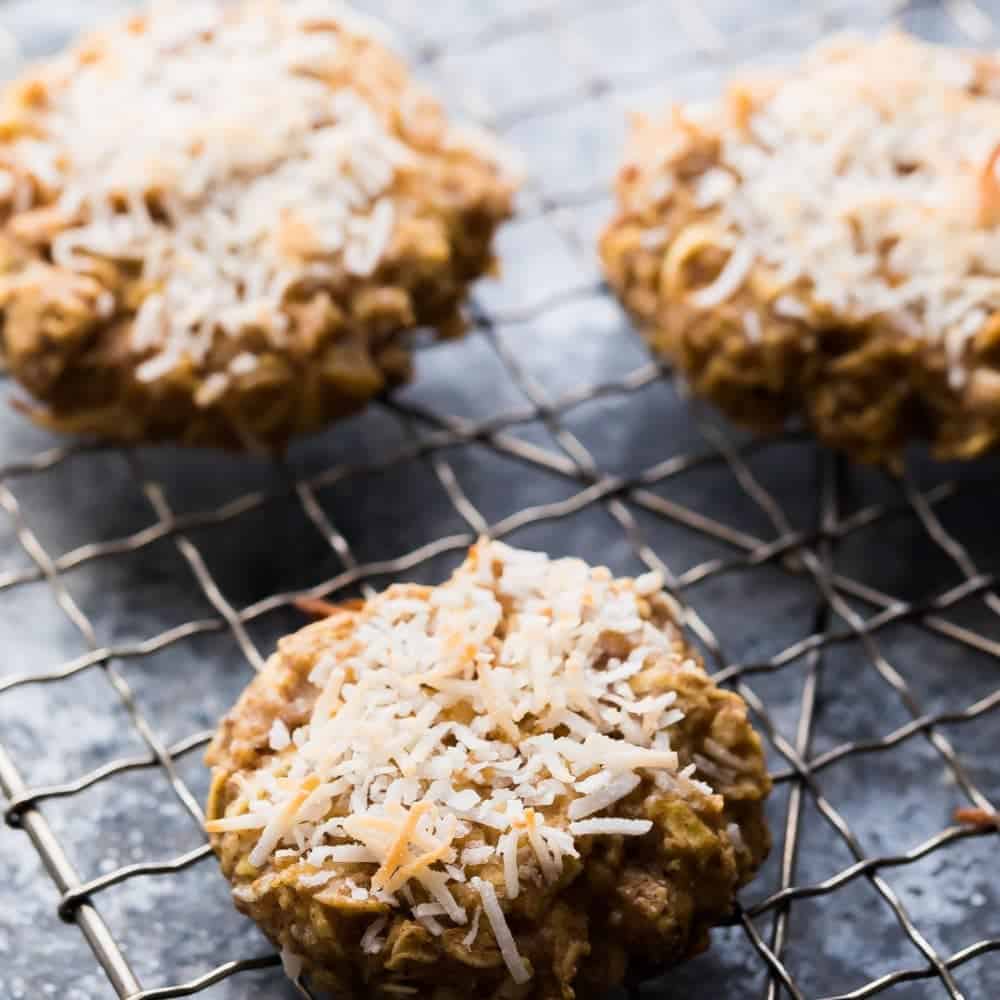 Healthy Apple Almond Butter Snack Cookies - Sweet Peas and Saffron