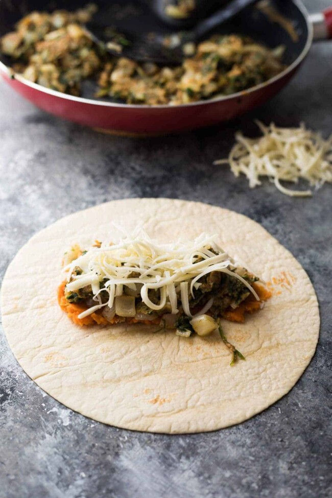 Southwestern Sweet Potato Breakfast Burritos - Sweet Peas and Saffron