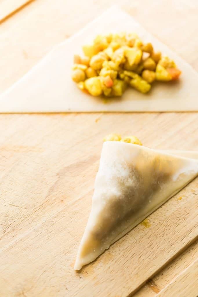 Healthy Baked Cauliflower Chickpea Samosas (Freezer Friendly) - Sweet ...