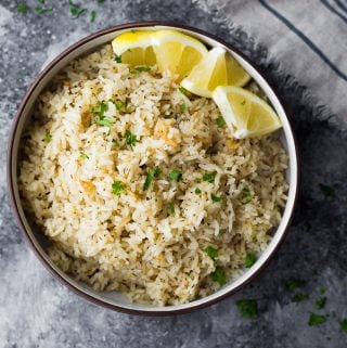 Herb Lemon Rice Recipe - Sweet Peas and Saffron