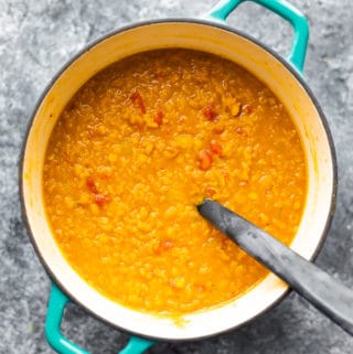 Easy Red Lentil Dal Recipe - Sweet Peas and Saffron