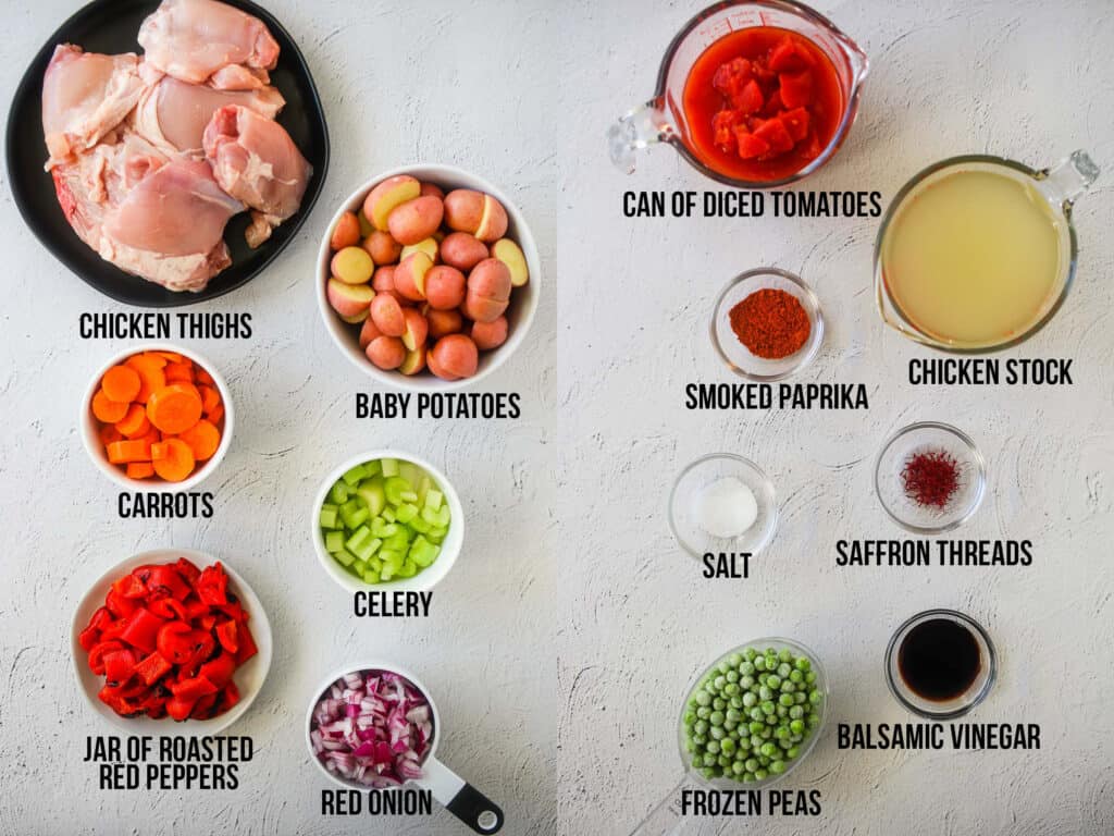 Slow Cooker Spanish Chicken Stew - Sweet Peas and Saffron