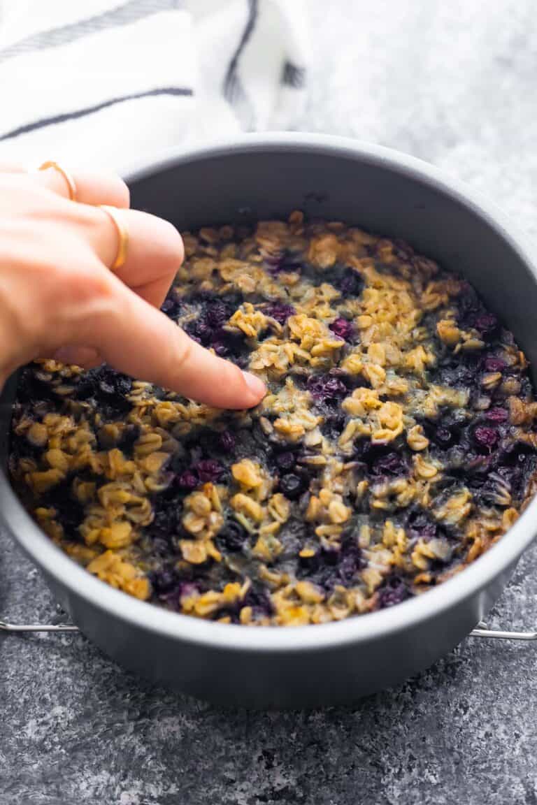 Instant Pot Baked Oatmeal (cake pan or molds) - Sweet Peas and Saffron