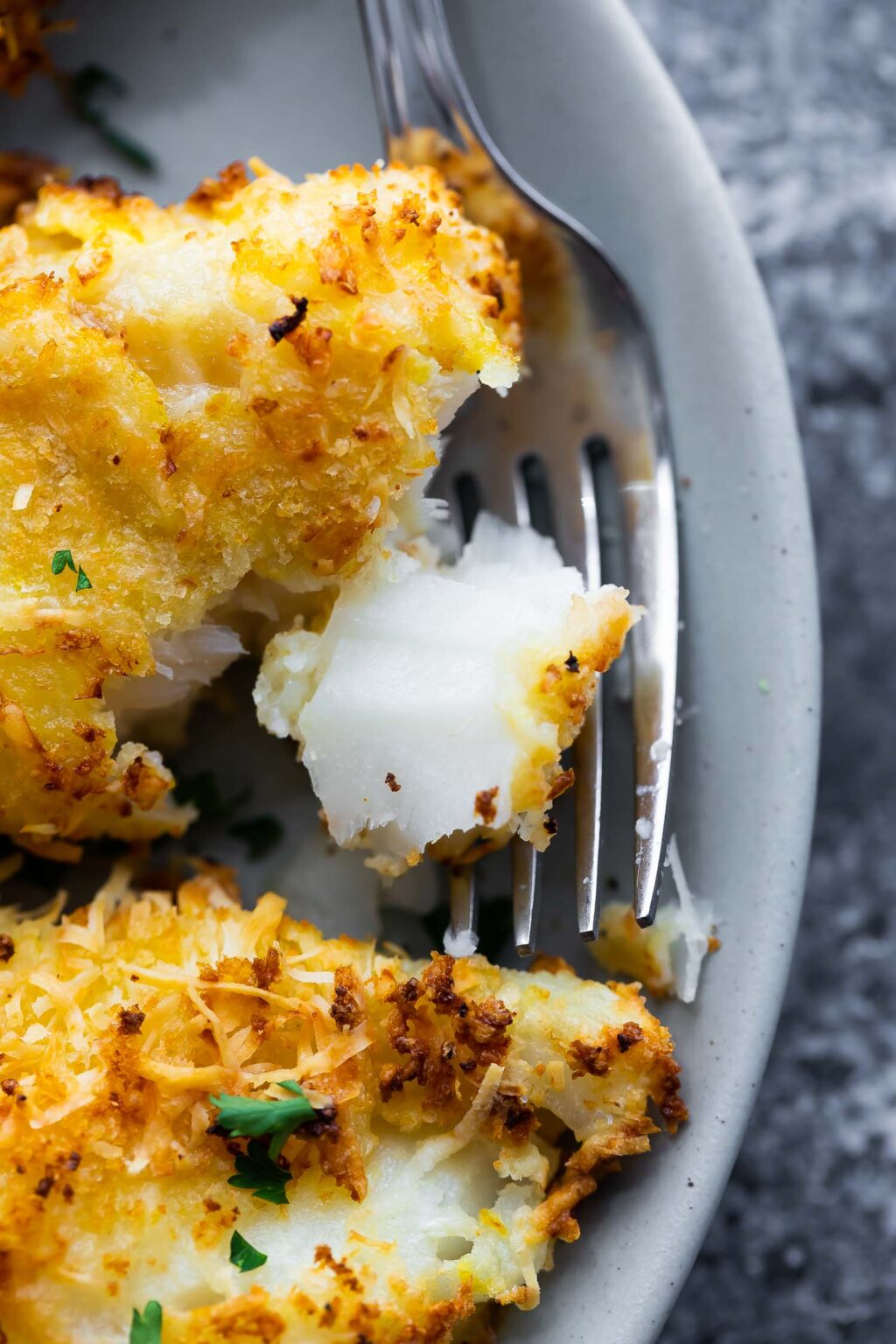 Crispy Air Fryer Fish (lemon parmesan breading) - Sweet Peas and Saffron Crispy Air Fryer Fish (lemon parmesan breading) - Sweet Peas and Saffron