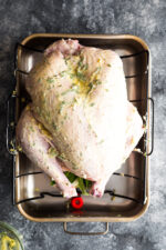 Easy Dry Brine Turkey Recipe with Garlic Sage Butter - Sweet Peas and ...