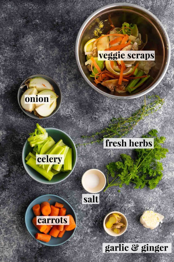 Instant Pot Vegetable Stock - Sweet Peas and Saffron