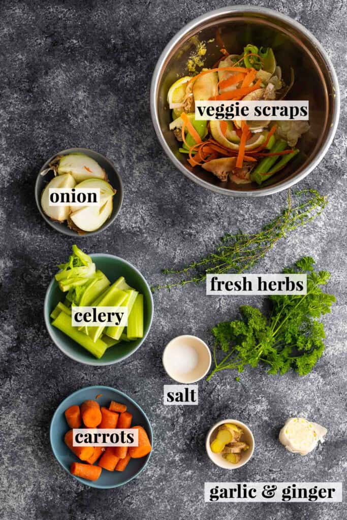 Instant Pot Vegetable Stock - Sweet Peas and Saffron