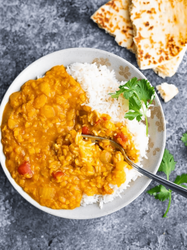 Easy Red Lentil Dal Recipe - Sweet Peas and Saffron